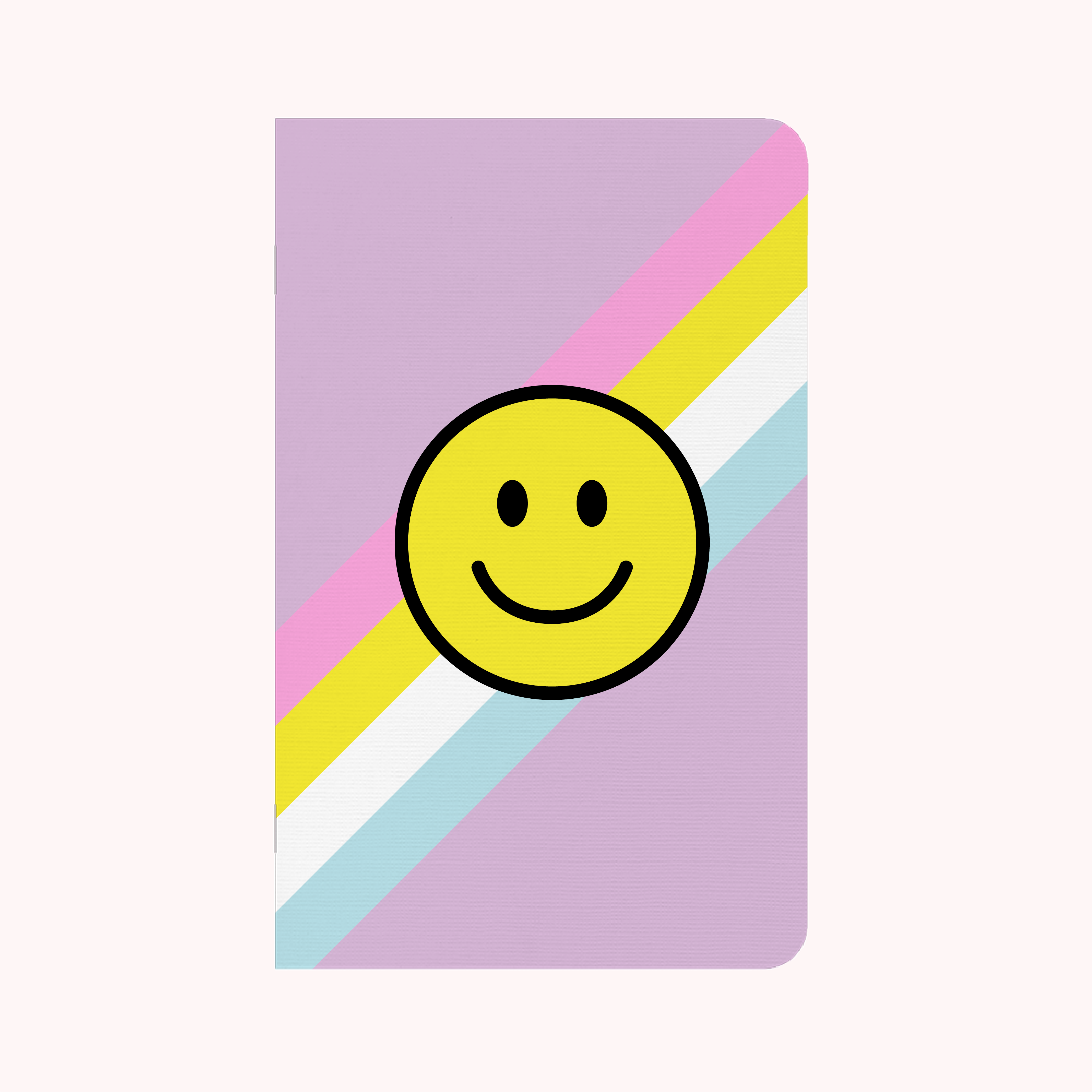 Smiley Face Stripe Lavender – May Designs