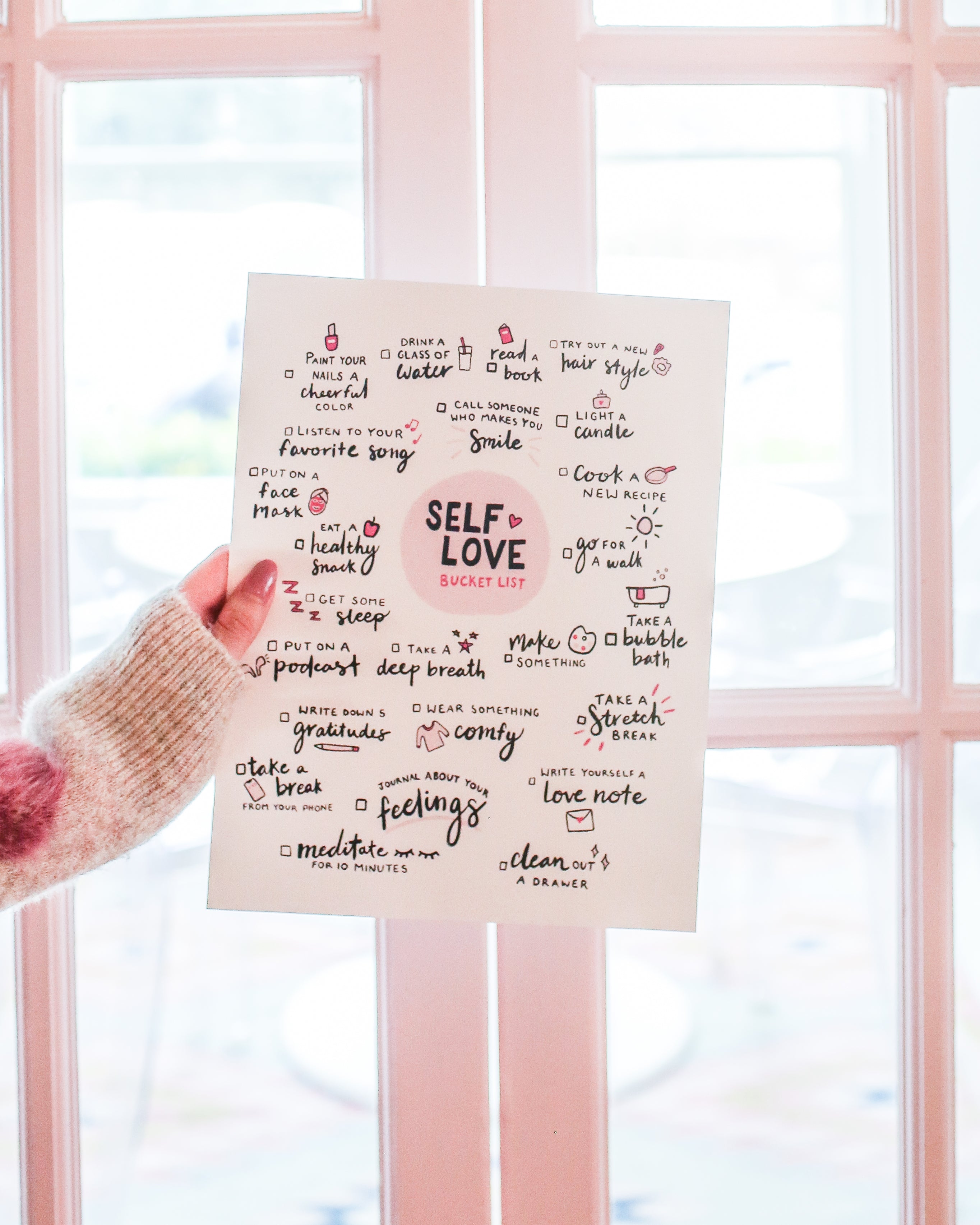 Self Love Bucket List + Compliment Cards – May Designs